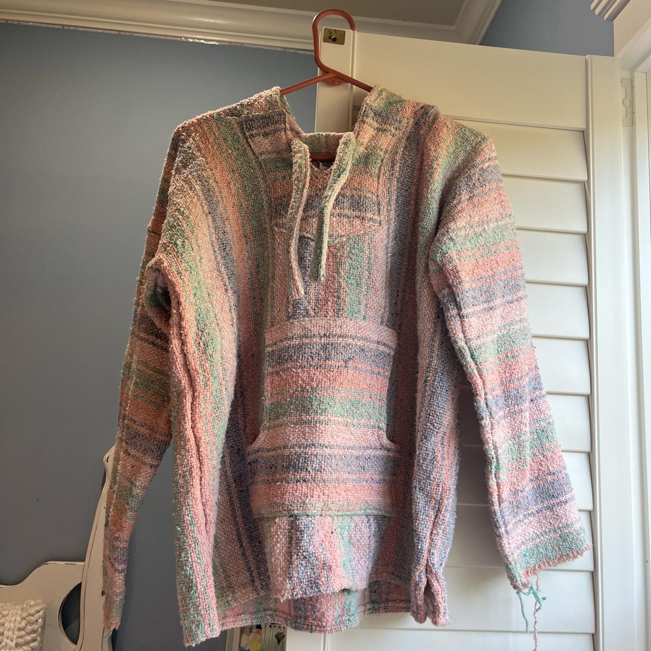 Medium Baja Jacket, Drug Rug Pink, blue, teal Made... - Depop