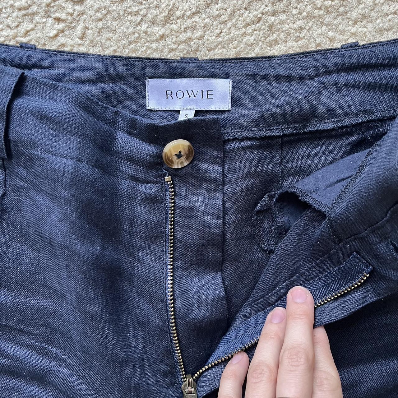 Rowie the label sky straight pants size small/ 8... - Depop