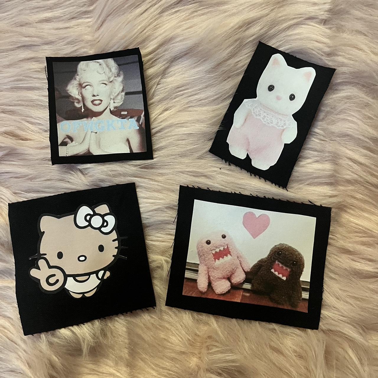 patches made by me:) #domo #hellokitty #emo... - Depop