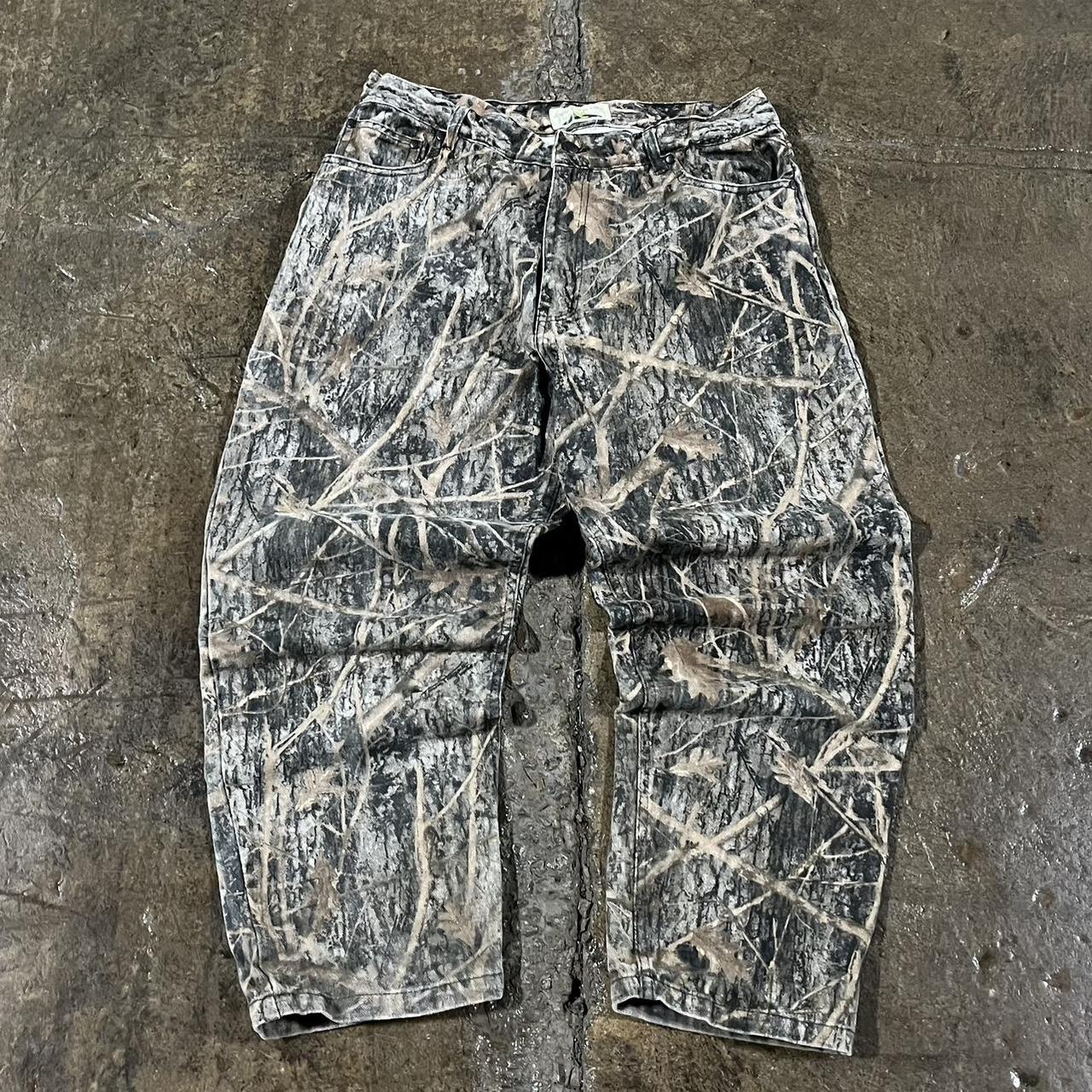 Crazy Vintage Y2K Realtree Style Camo Pants Baggy... - Depop