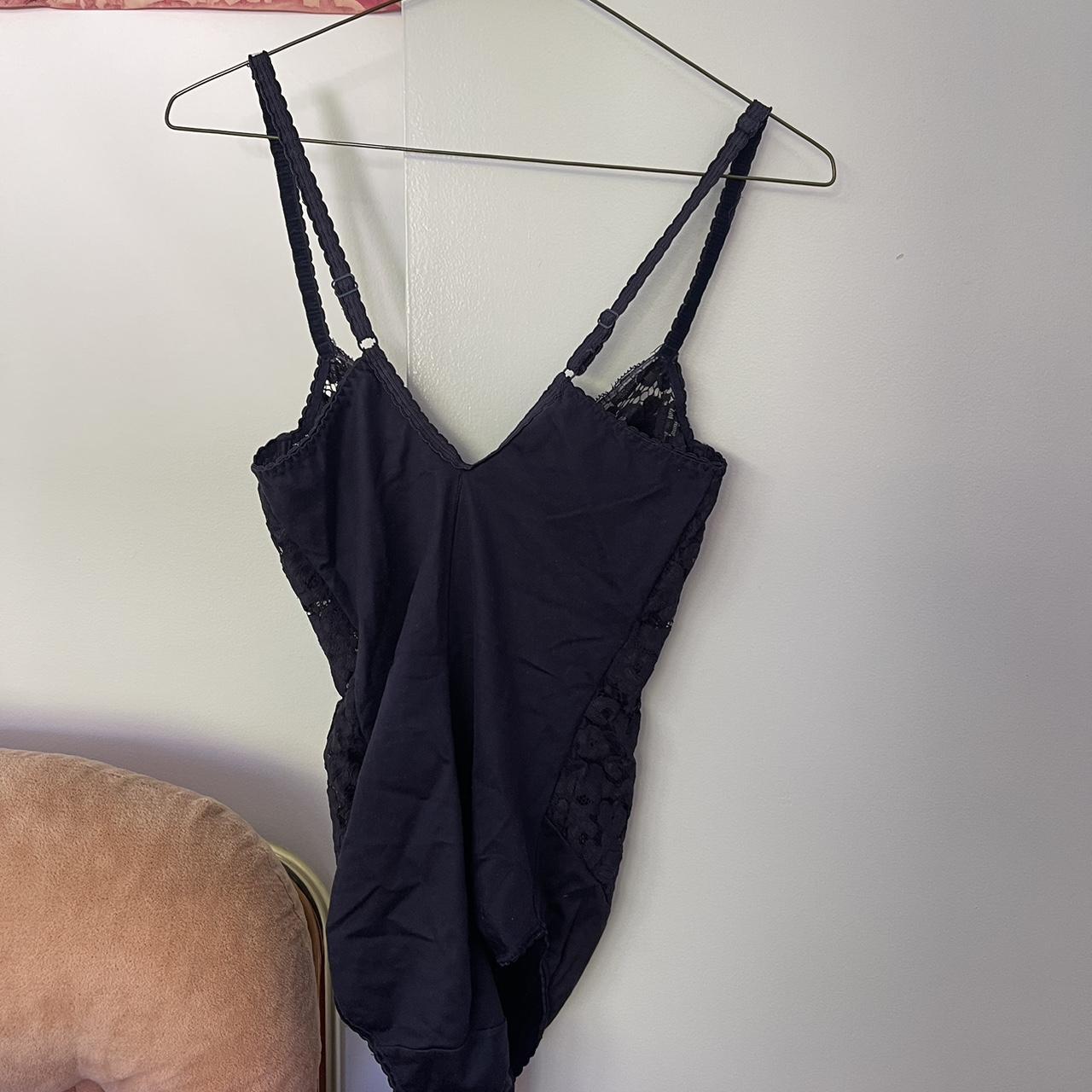 Vintage lace navy bodysuit by Simone perele Tag says... | Depop