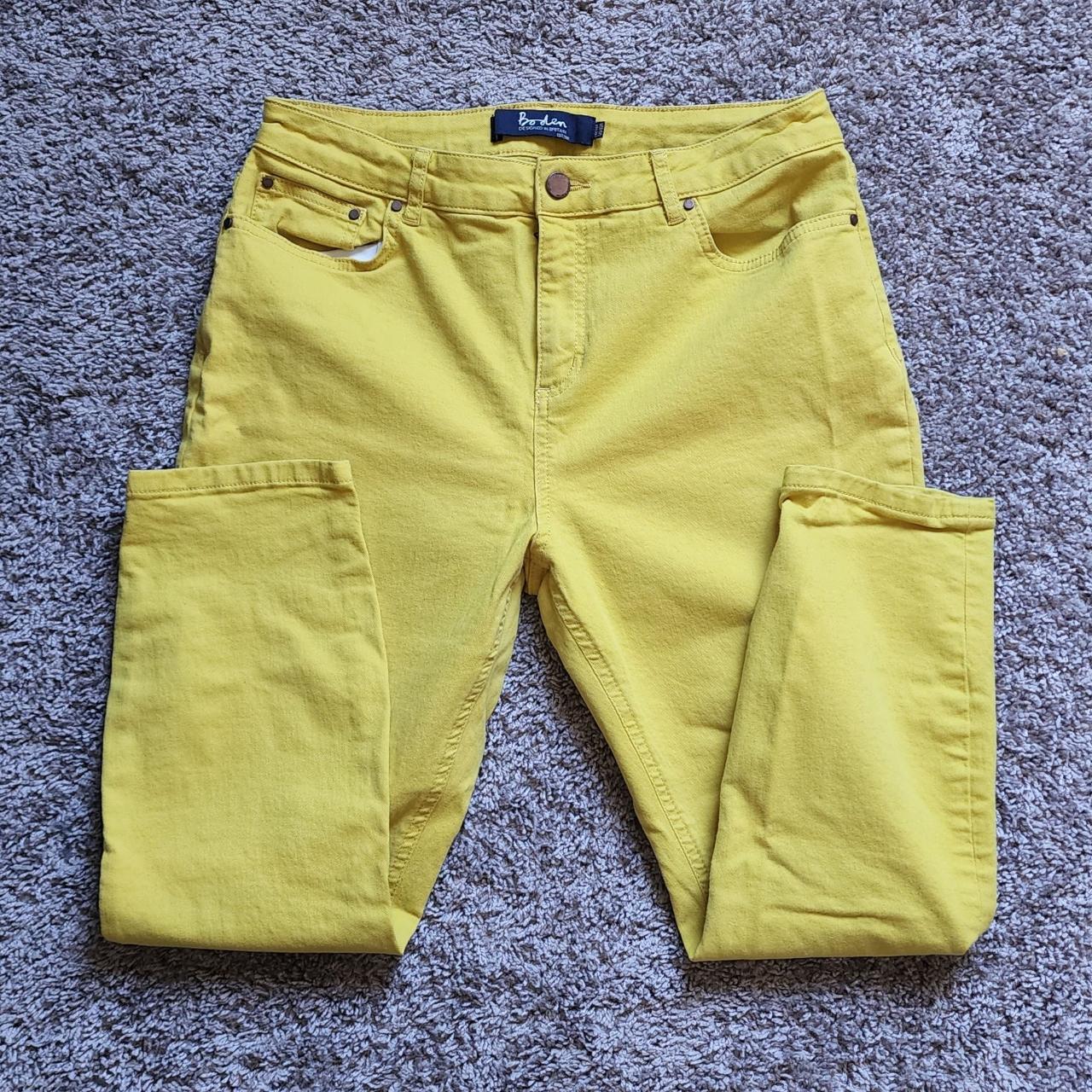 Boden Women's Yellow Jeans | Depop