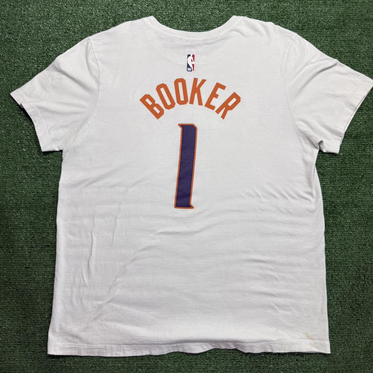 White Nike NBA Phoenix Suns Booker tee Size XL / few... | Depop