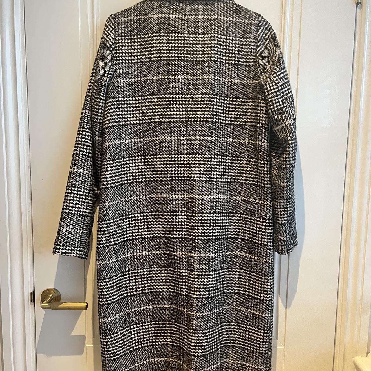 River Island long checked coat. Very good condition.... - Depop