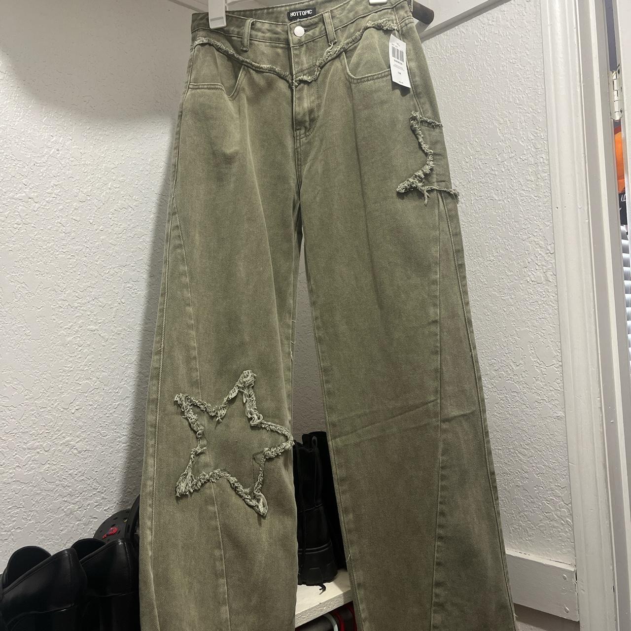 hot topic star embroider jeans. new with tags - Depop
