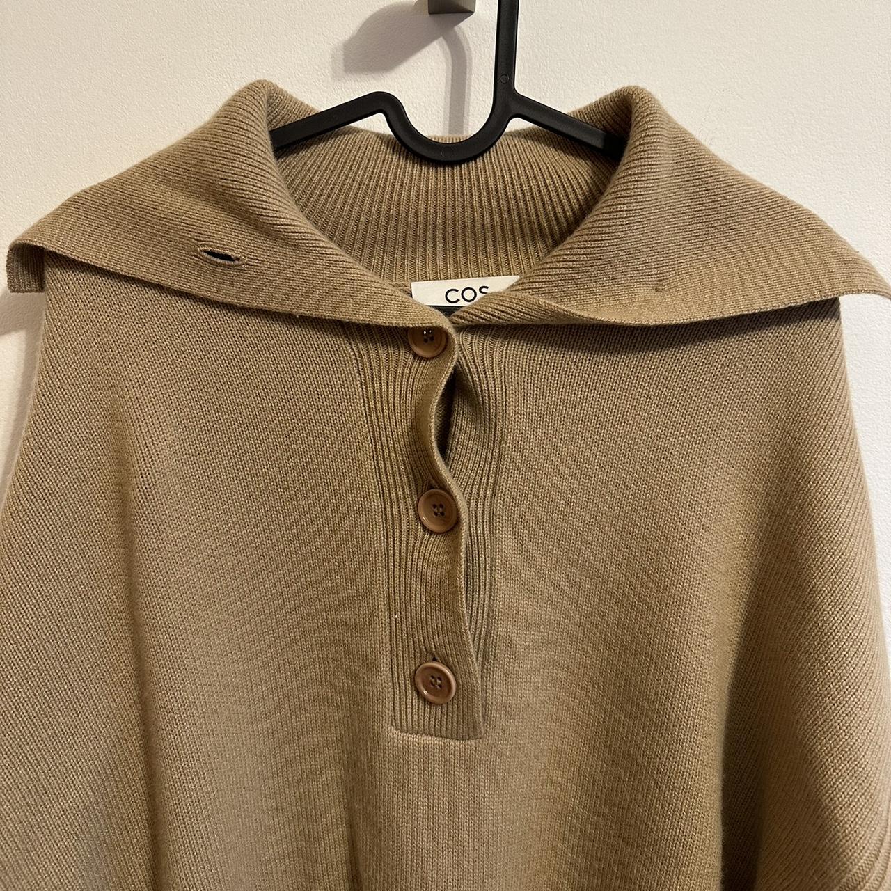 Cos cashmere button up jumper Size S Worn a few times - Depop