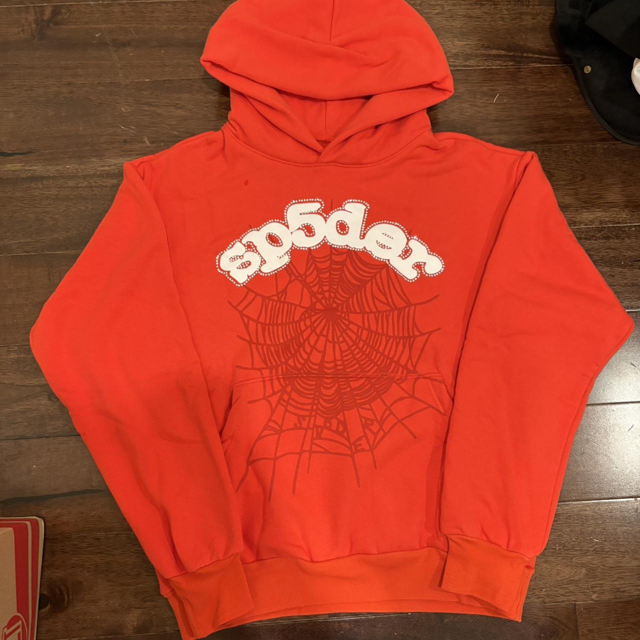 red Sp5der hoodie brand new never worn | Depop