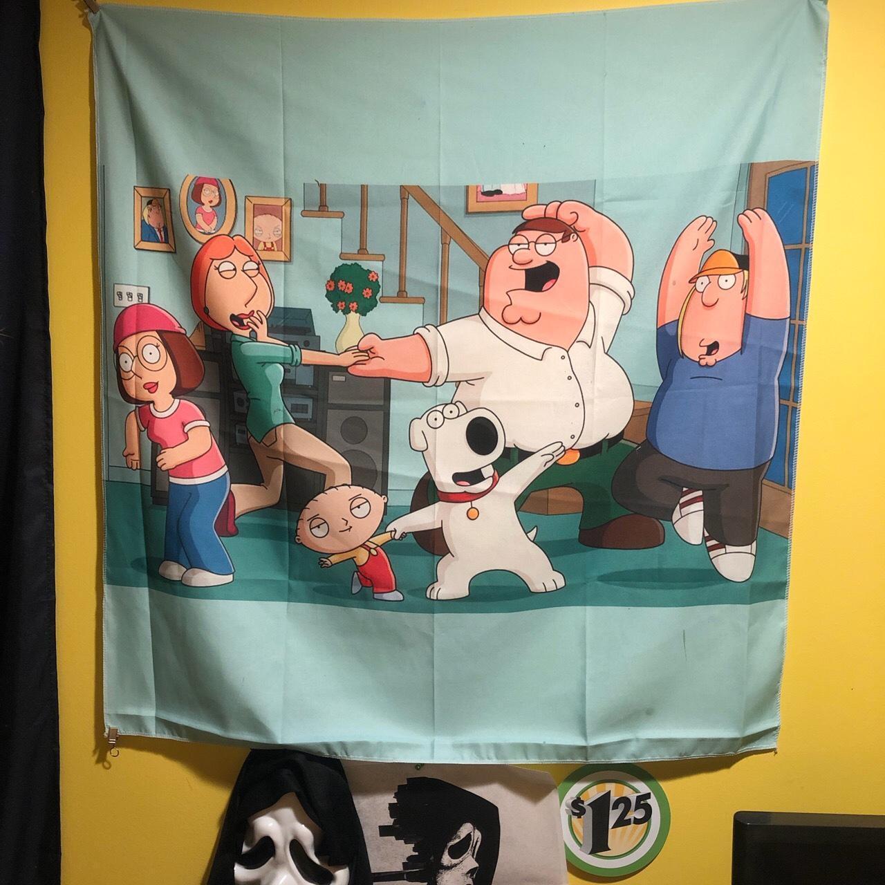 Family guy tapestry 24x24 inches Dosent leave no... - Depop