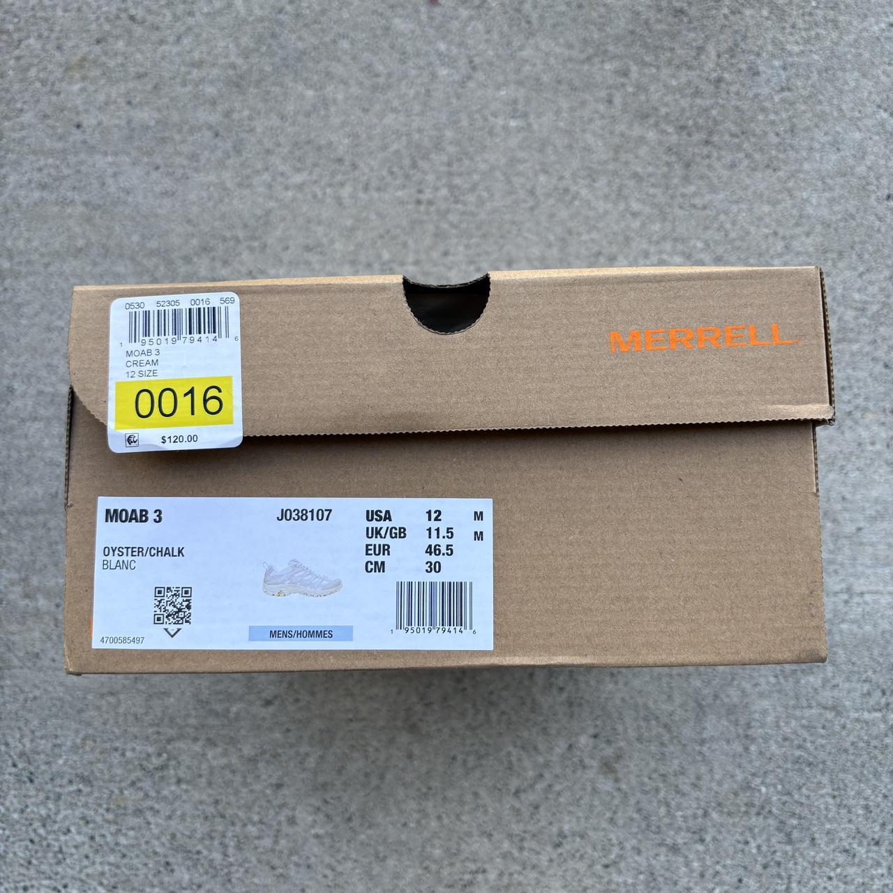 DS Merrell MOAB 3 Cream/Chalk Hiking Boots Men’s... | Depop