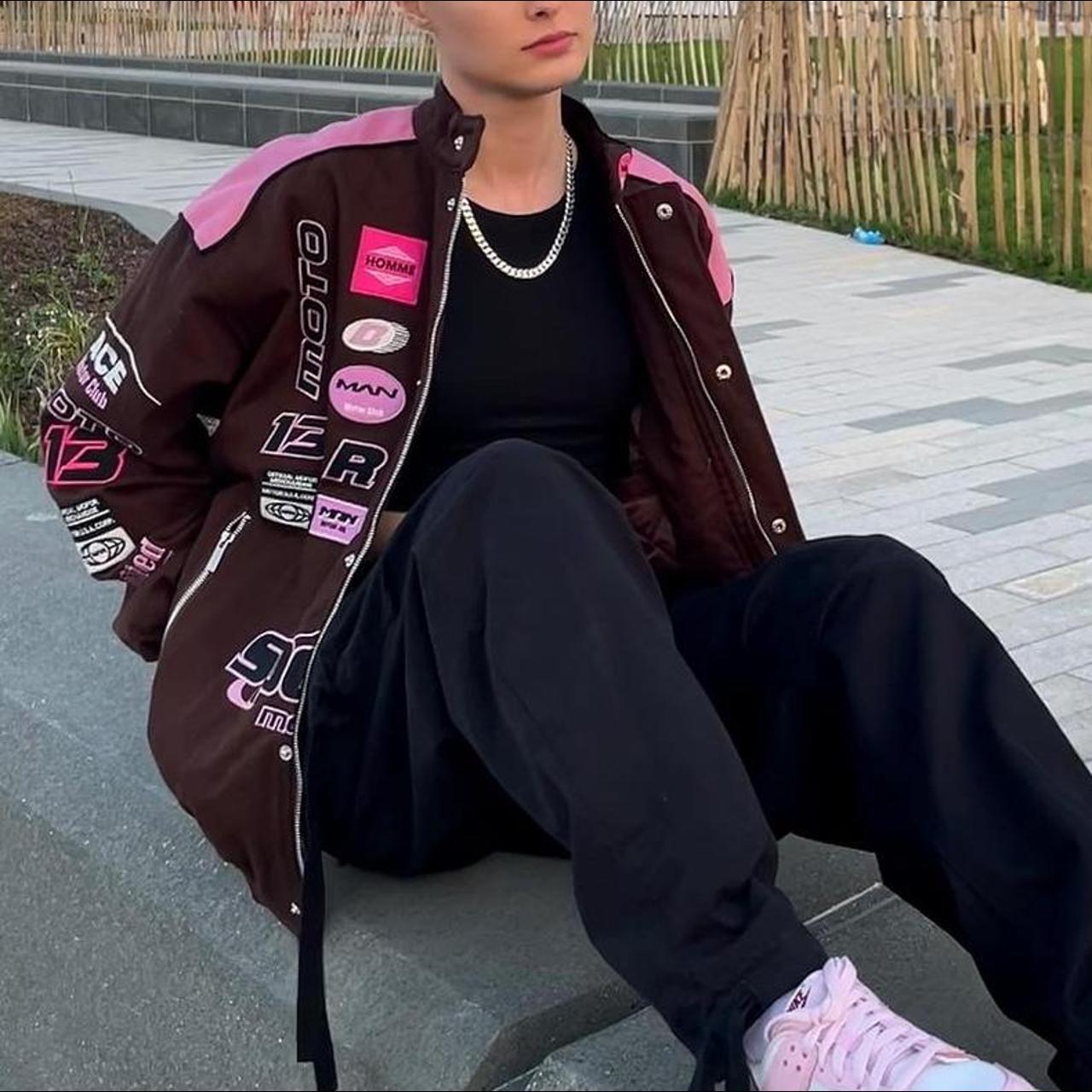 Speed Moto varsity jacket - Boohooman Size: Small... - Depop