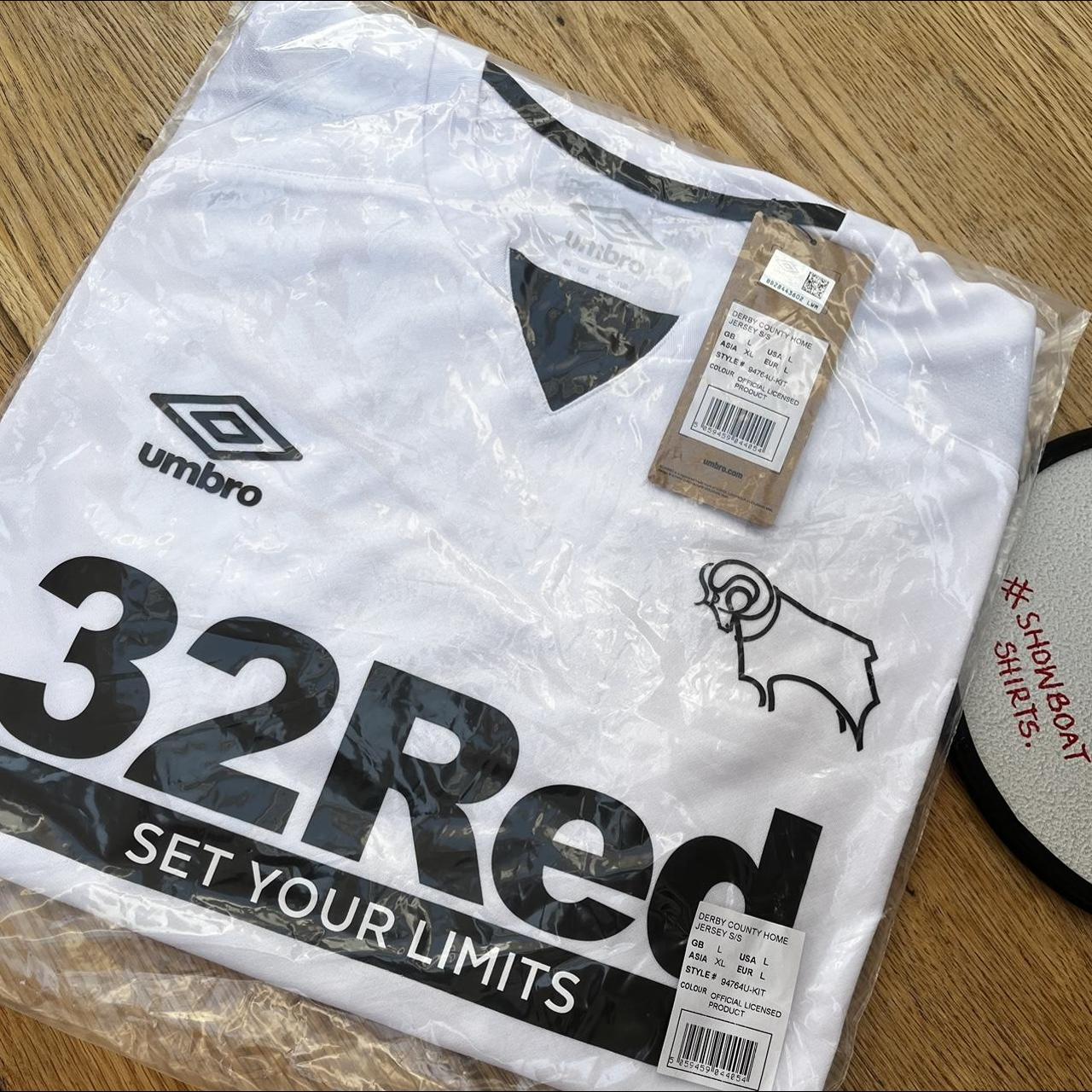 BNWT Derby county shirt #derby #dcfc #umbro #32red - Depop