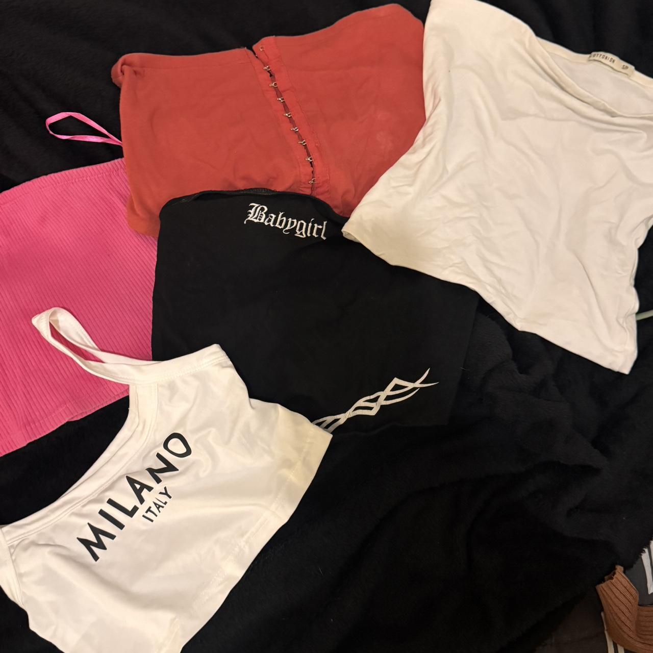 Women crop top bundle good condition all size... | Depop