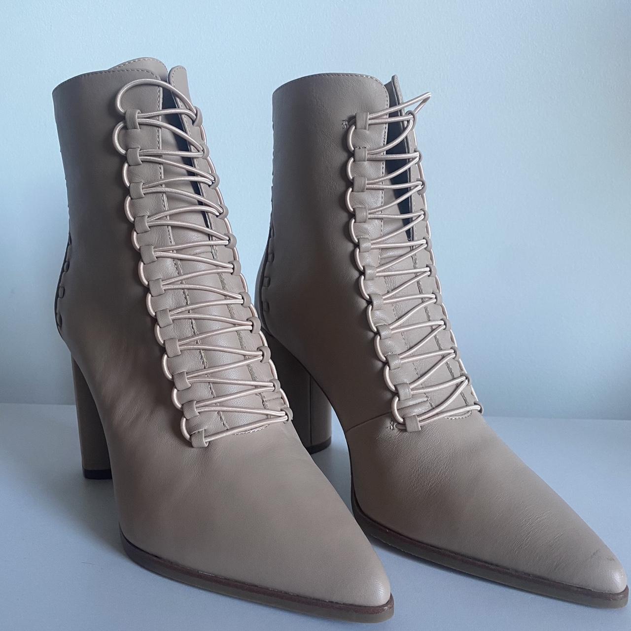 Jo Mercer Beige Tan Leather Boots Brand new, never... - Depop