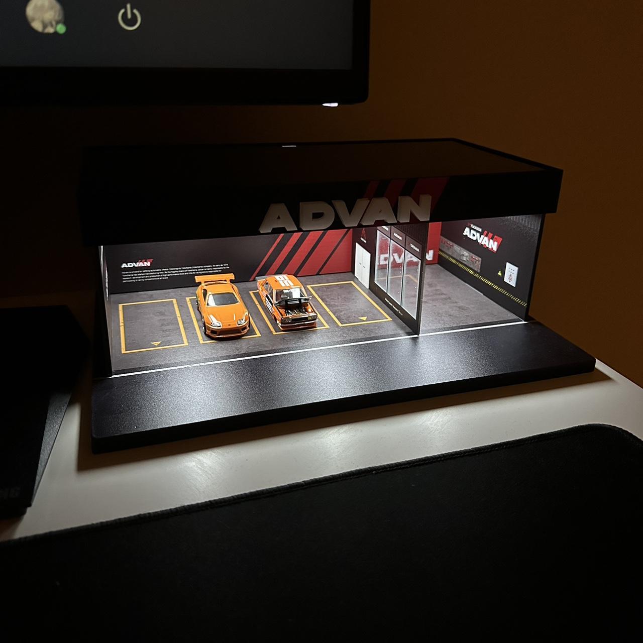 Yokohama advan mini diorama car garage In great... - Depop