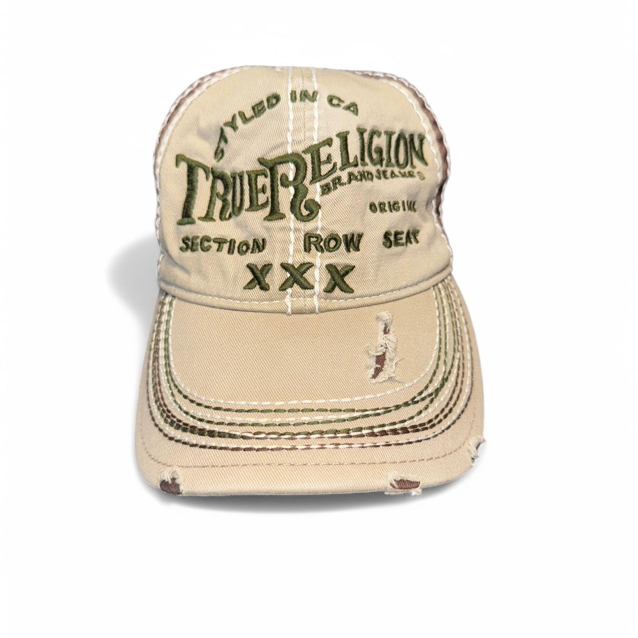 Super Sick Distressed Ball Cap Adjustable Hat x True... | Depop