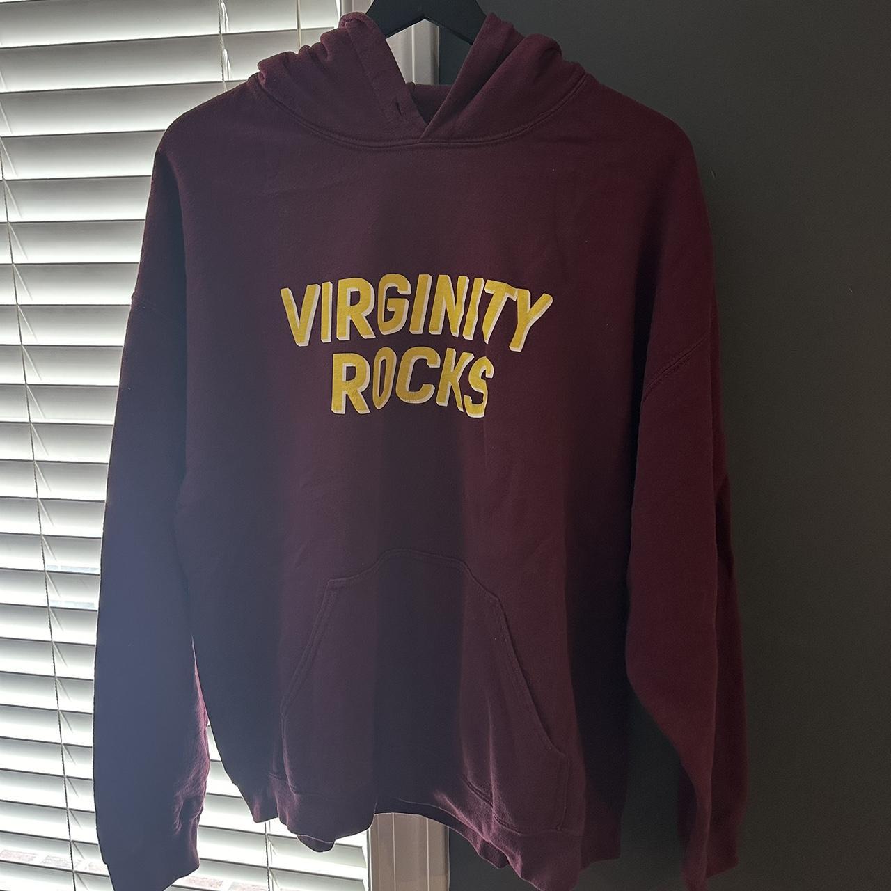 Red Danny Duncan Virginity Rocks Hoodie Size XL Used... - Depop