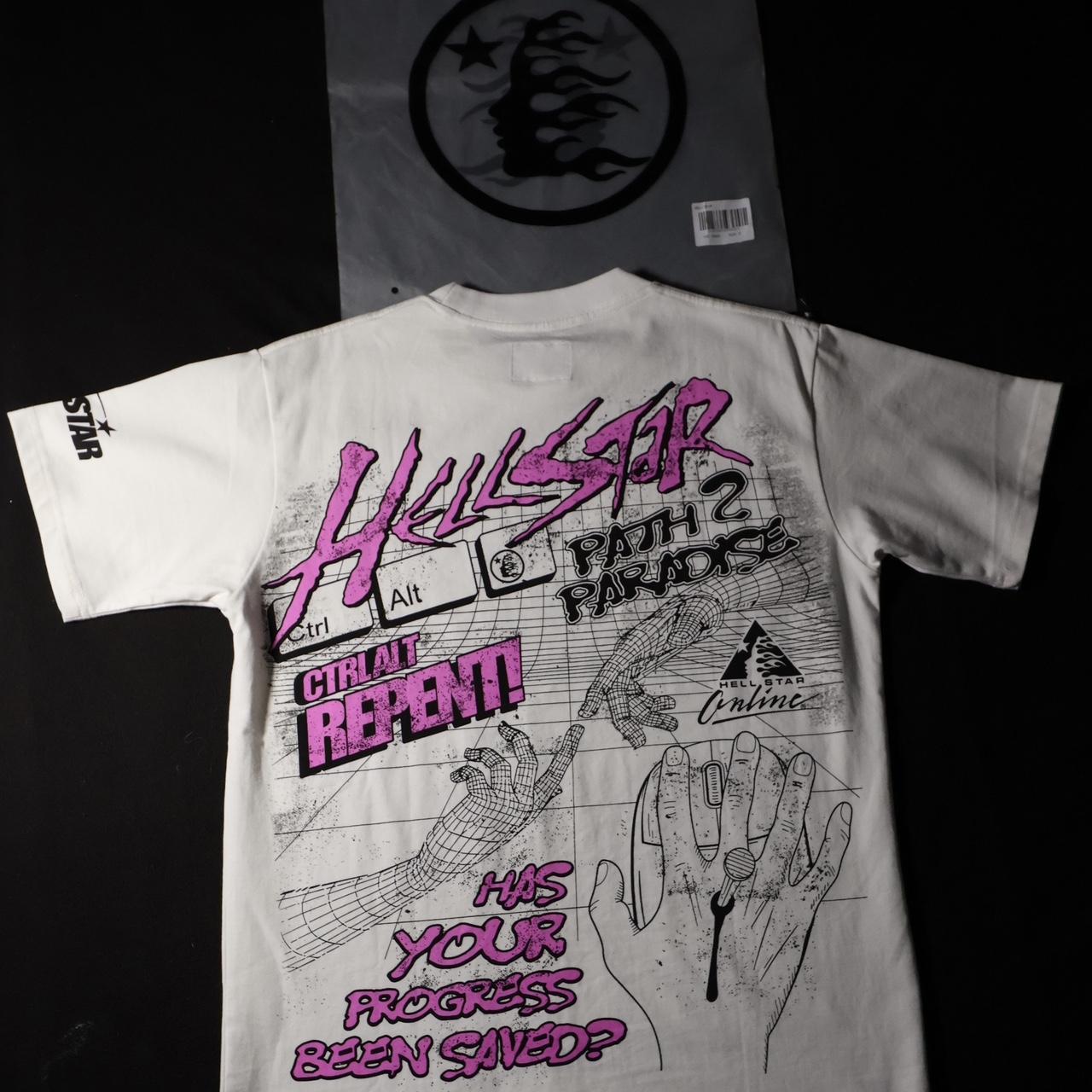 Hellstar t-shirt with tag/ bag #hellstar #streetwear... - Depop