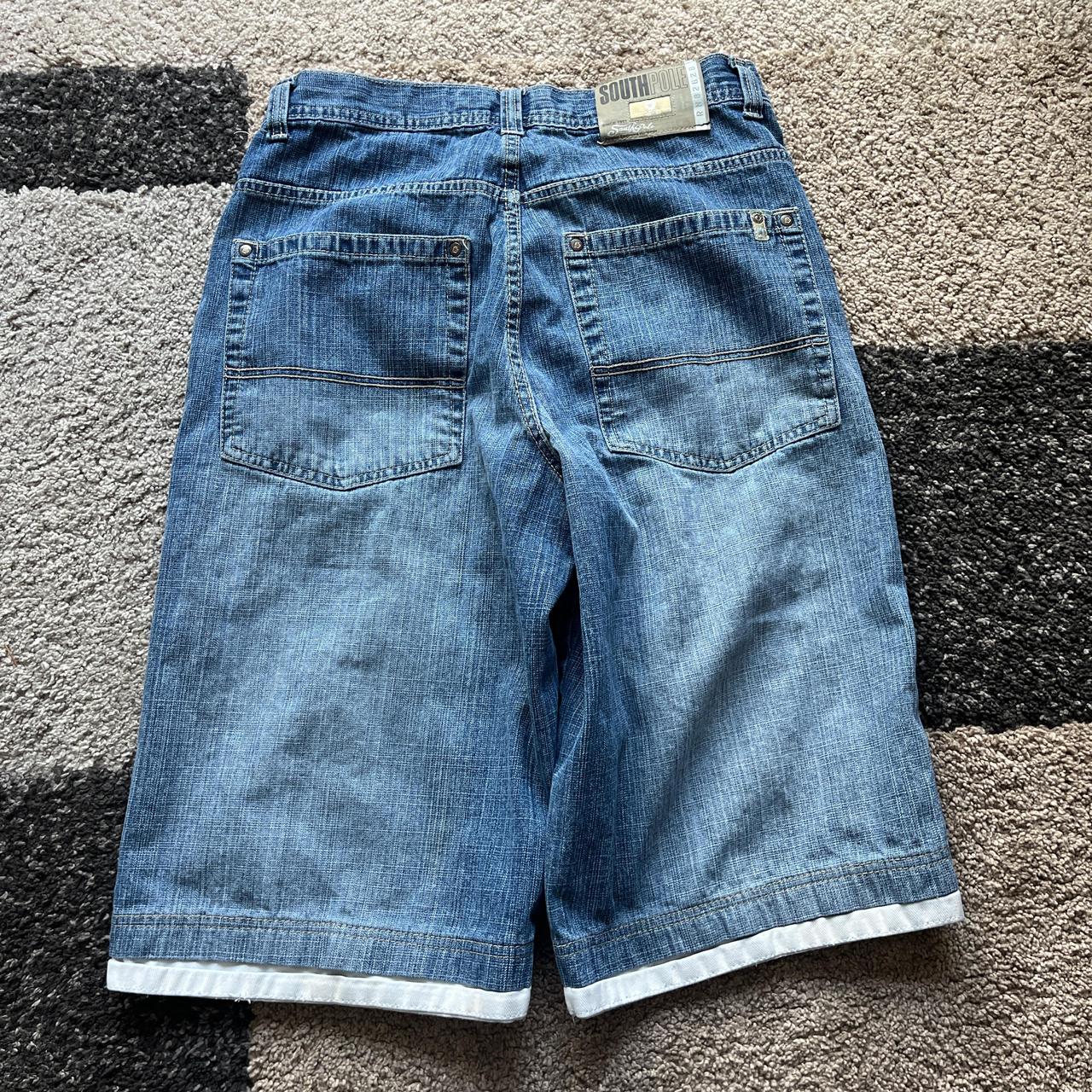 90s 2000s Southpole Vintage gold tab Y2K denim jorts... | Depop