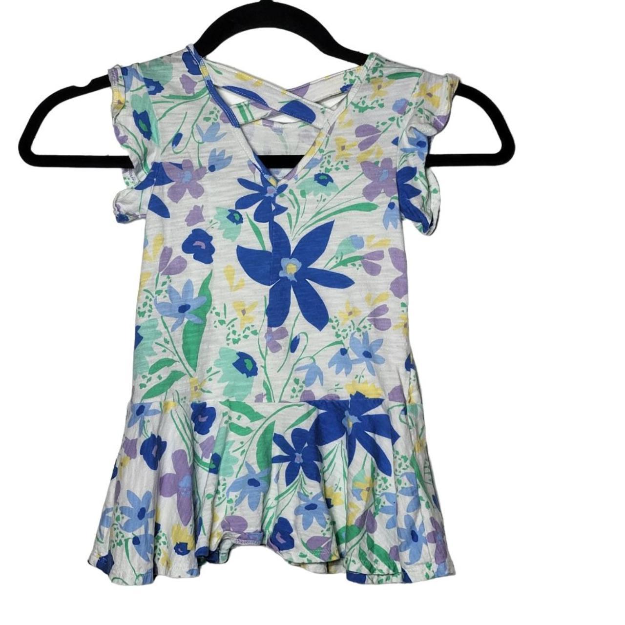 Old Navy Floral Ruffle Dress Toddler Girl's Size:... - Depop