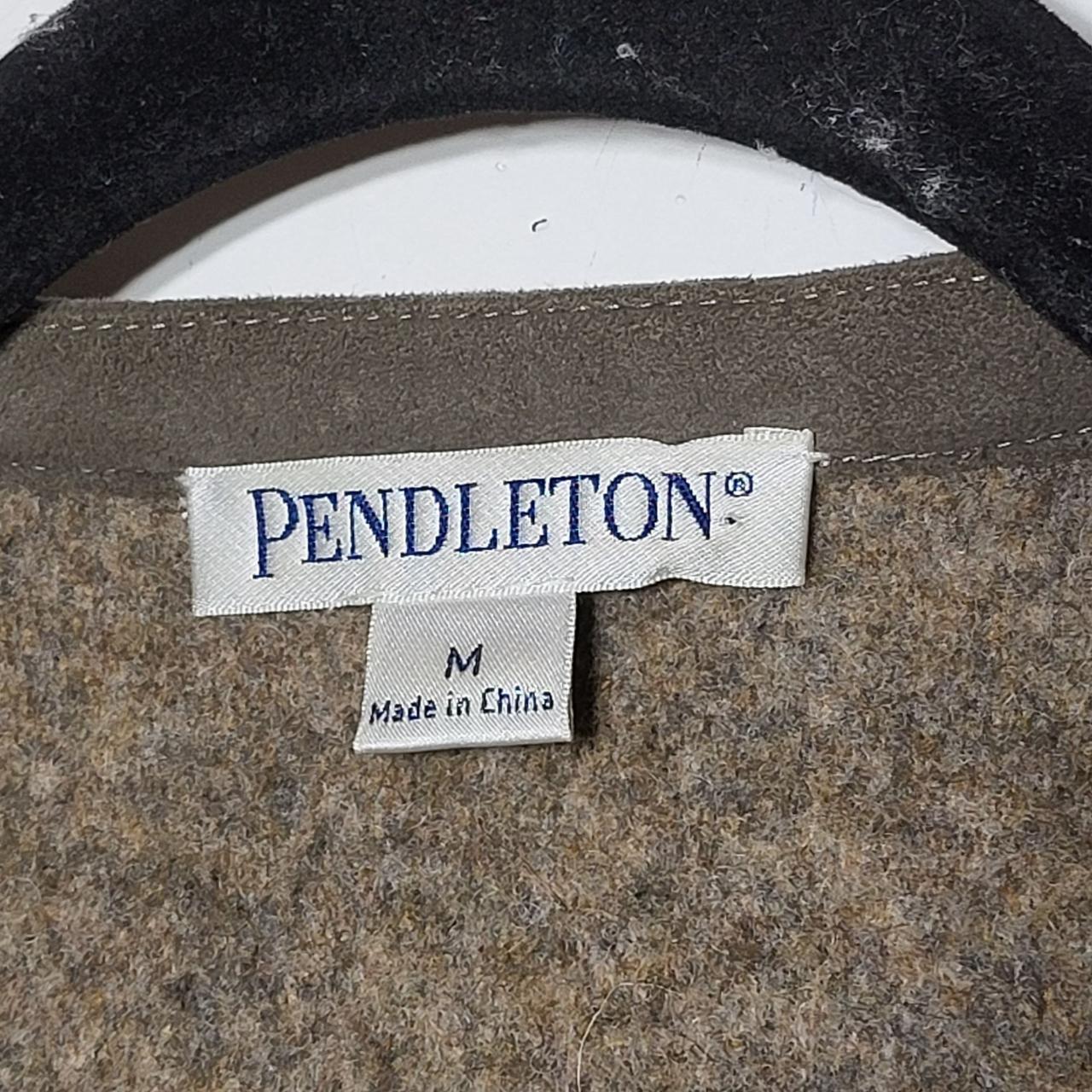 Pendleton Women's Lamb's Wool Zip-Up Sweater Jacket... - Depop