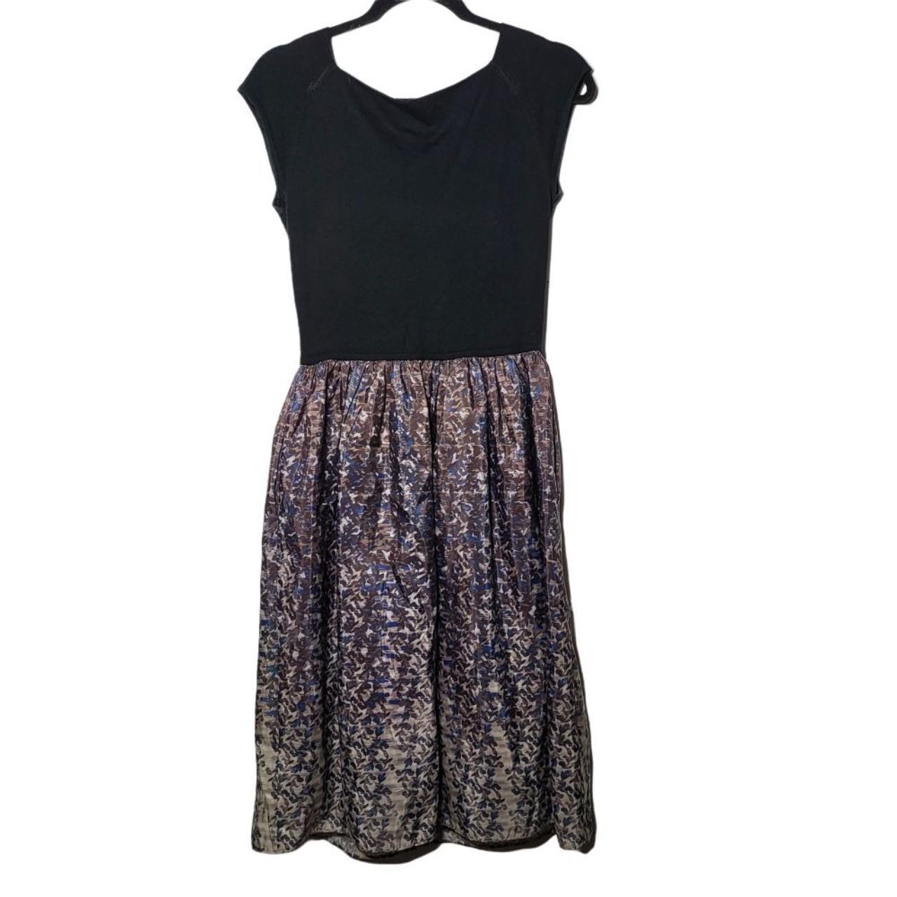 MIXT by Heidi Weisel Sweater Dress Printed Skirt w/... - Depop