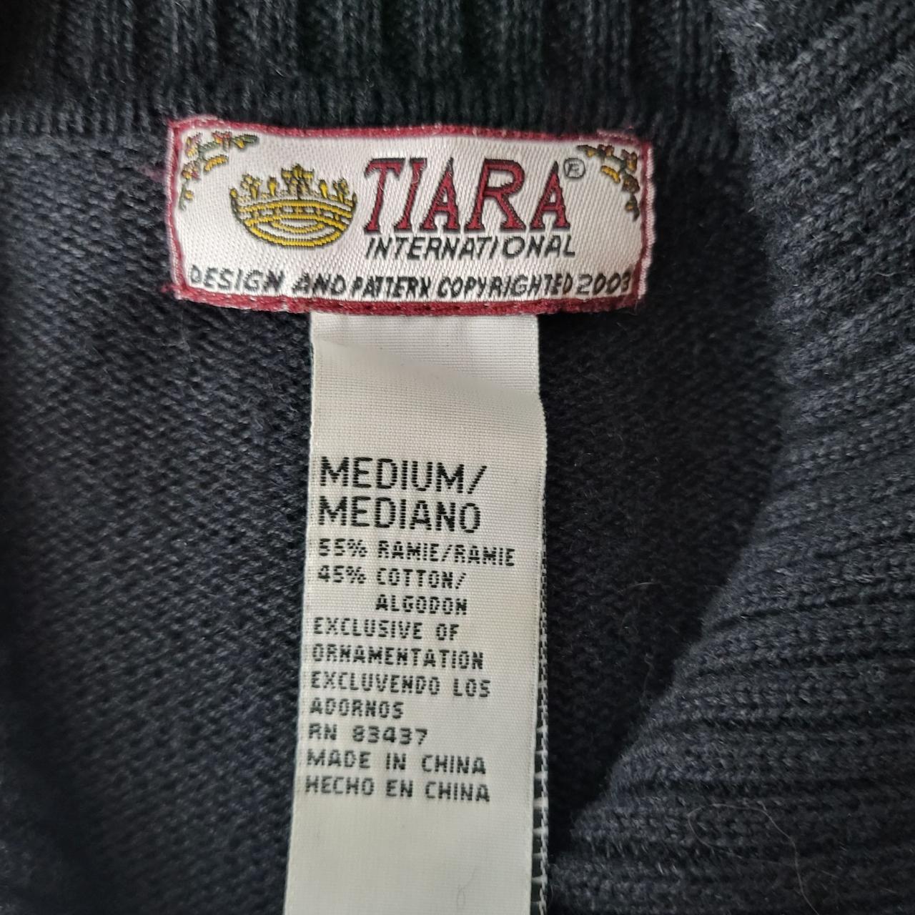 Tiara International Women's Floral Embroidered... - Depop