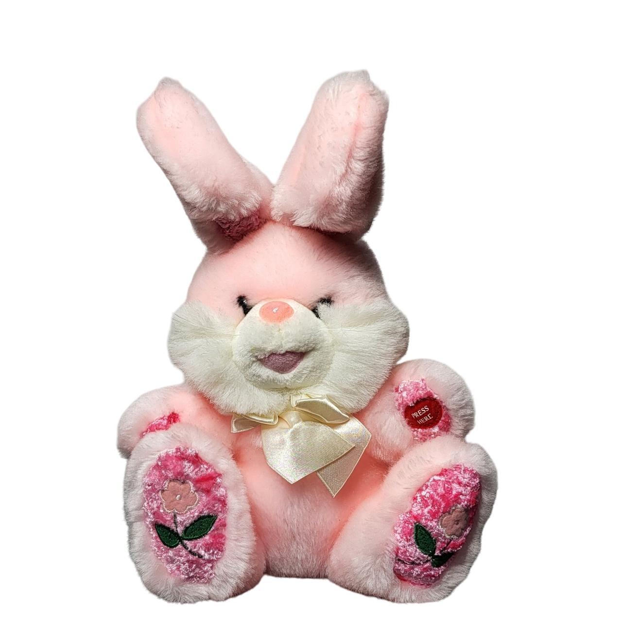 SKM Enterprises Embroidered Laughing Rabbit Easter... - Depop