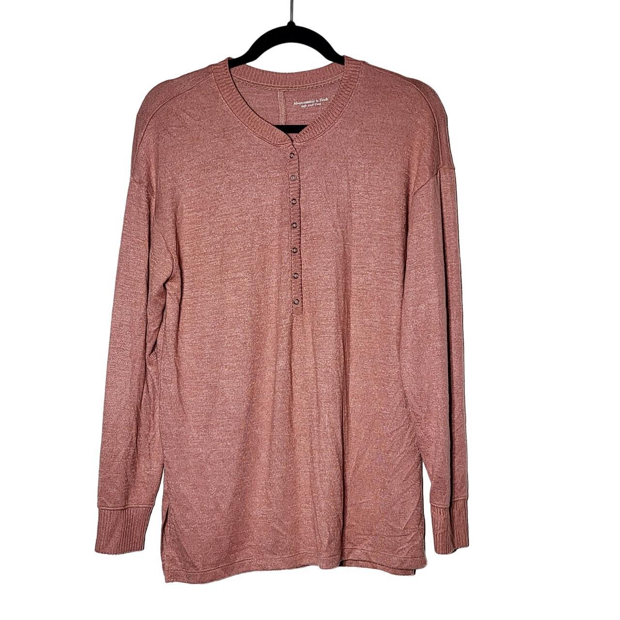 Abercrombie & Fitch Women's Soft A&F Cozy Henley... - Depop