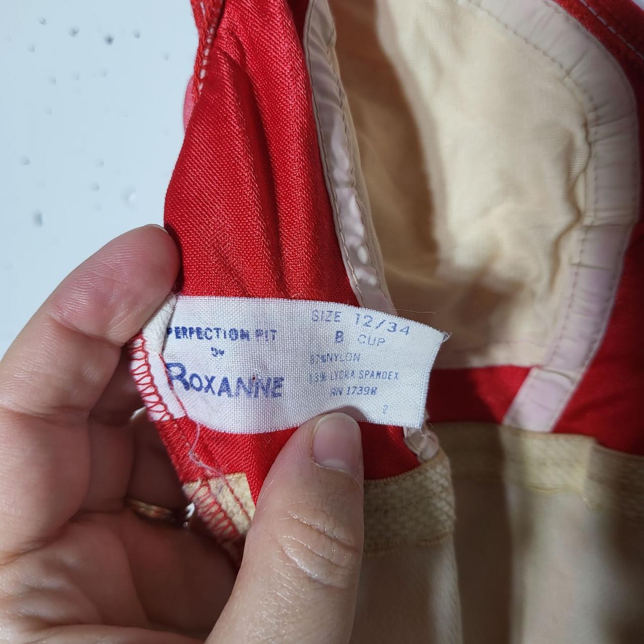 Vintage 70's Perfect Fit by Roxanne Red One Piece... - Depop