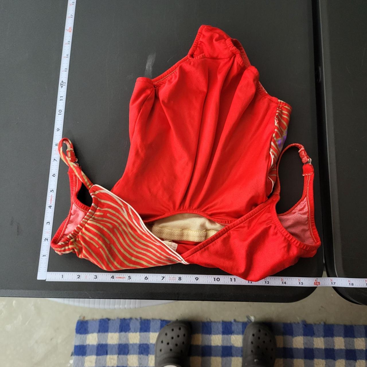 Vintage 70's Perfect Fit by Roxanne Red One Piece... - Depop