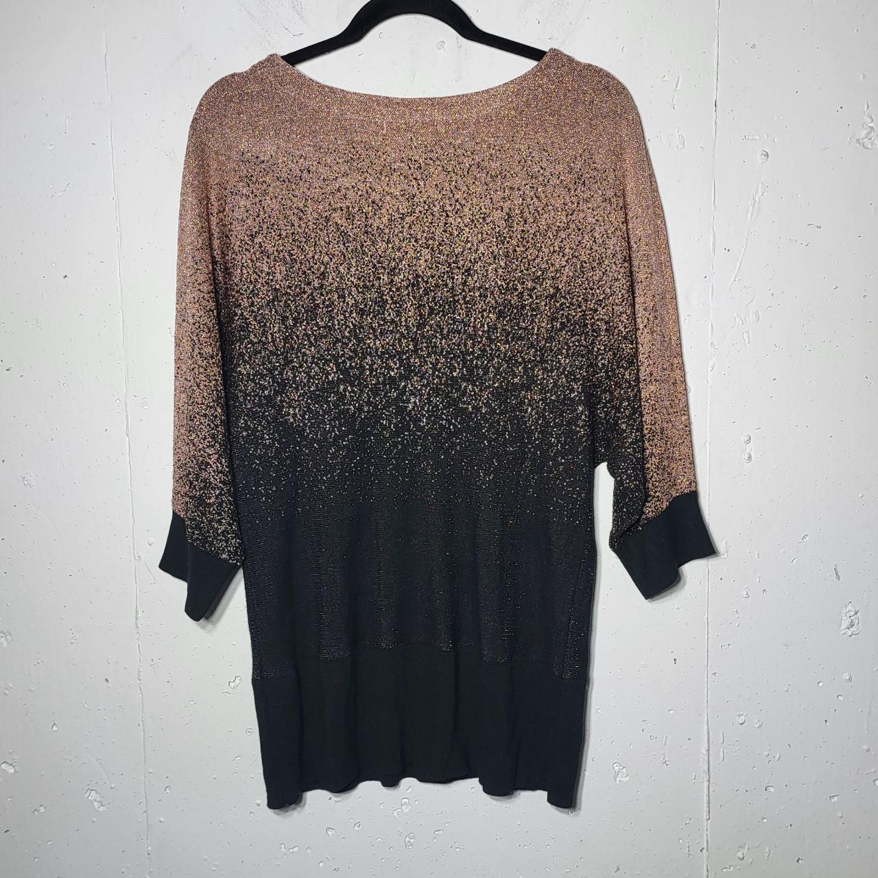 Notations Womens Sweater Plus Size 1X Ombre Gold... - Depop