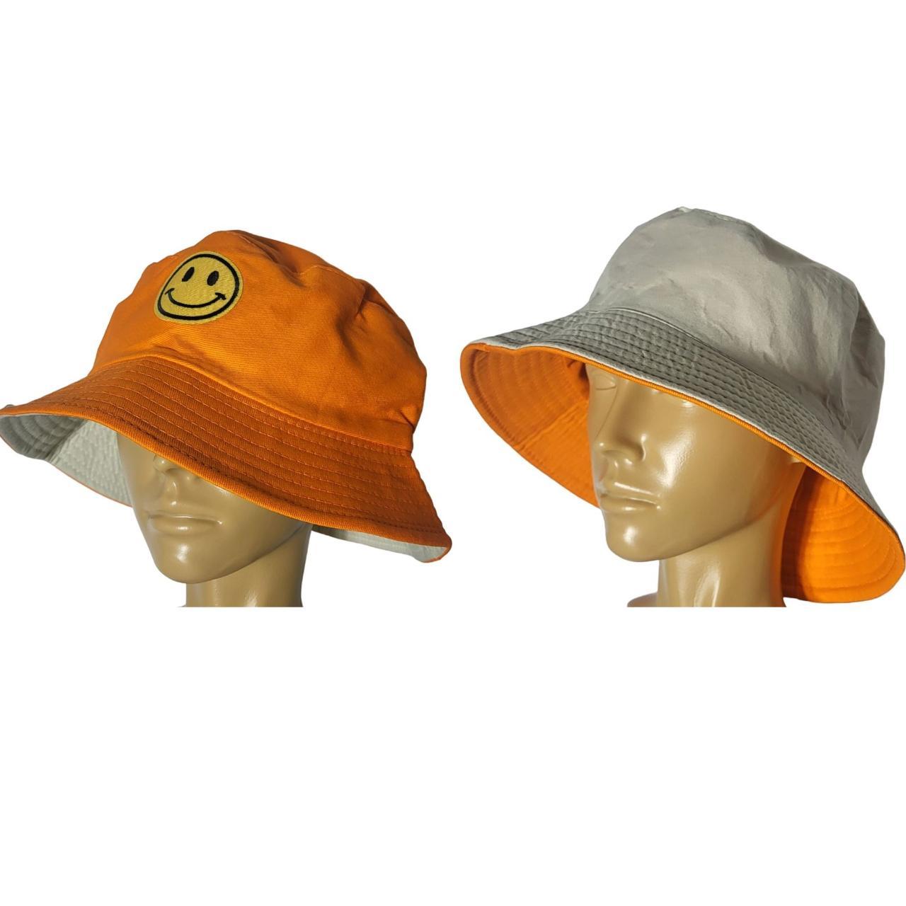 Reversible Smiley Face Bucket Hat Y2k 2000s Retro... - Depop