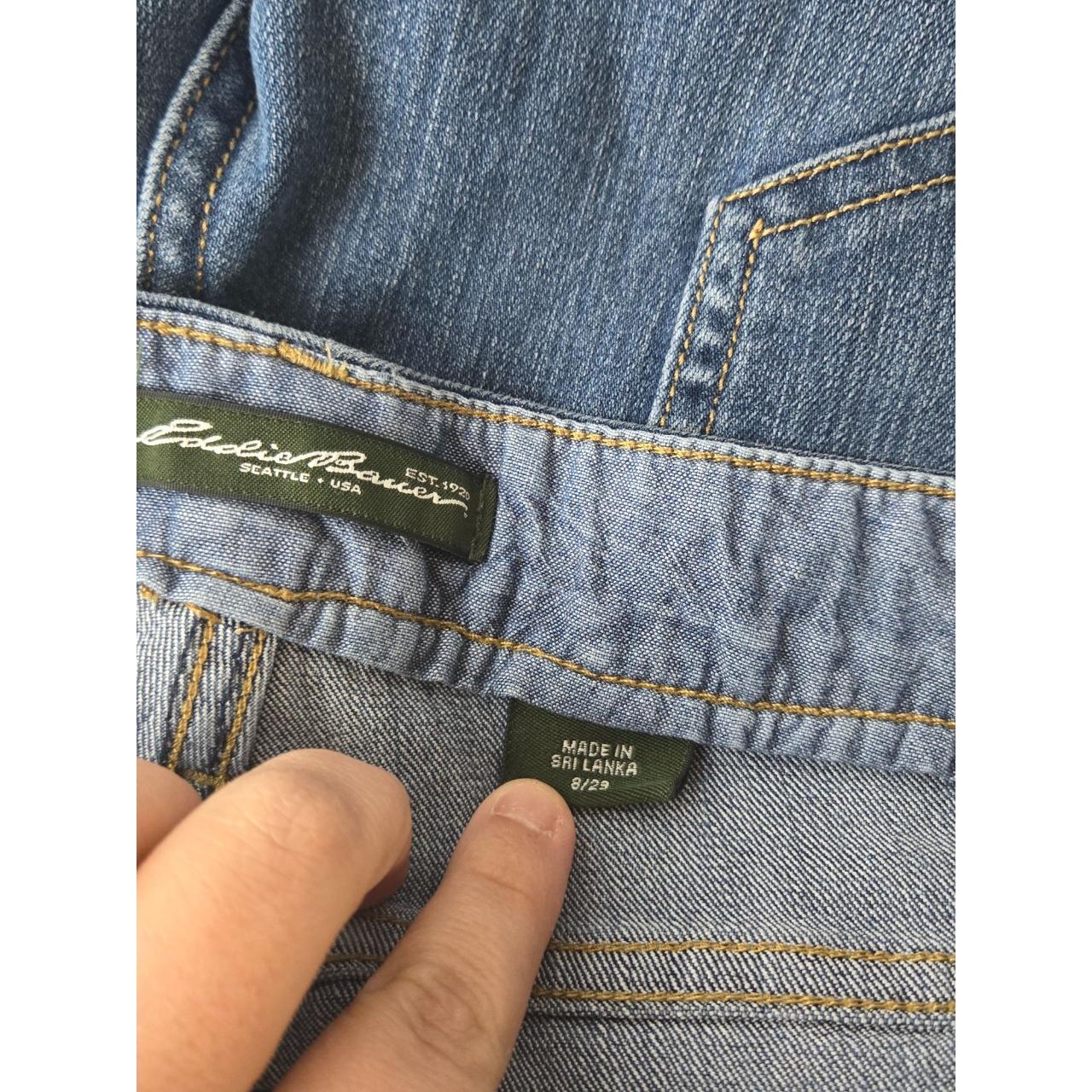 Eddie Bauer Womens Dark Wash Denim Blue Jeans Size... - Depop