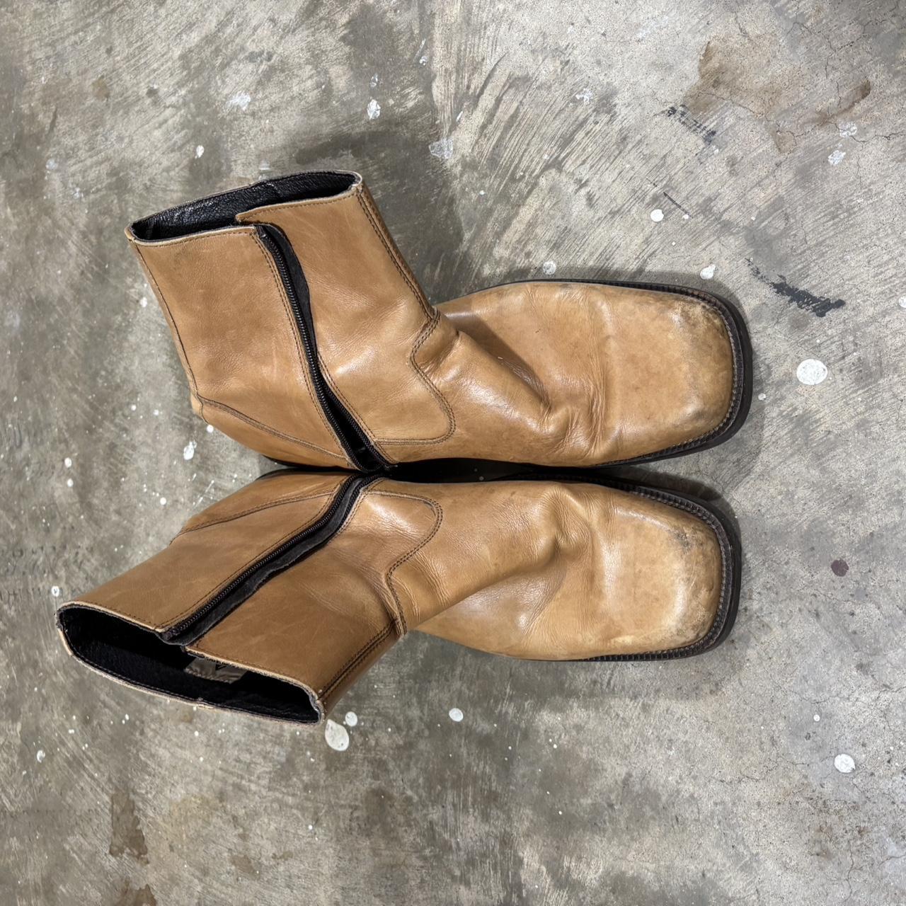 Vintage Colorado Toledo zip up cowboy boots, they... | Depop