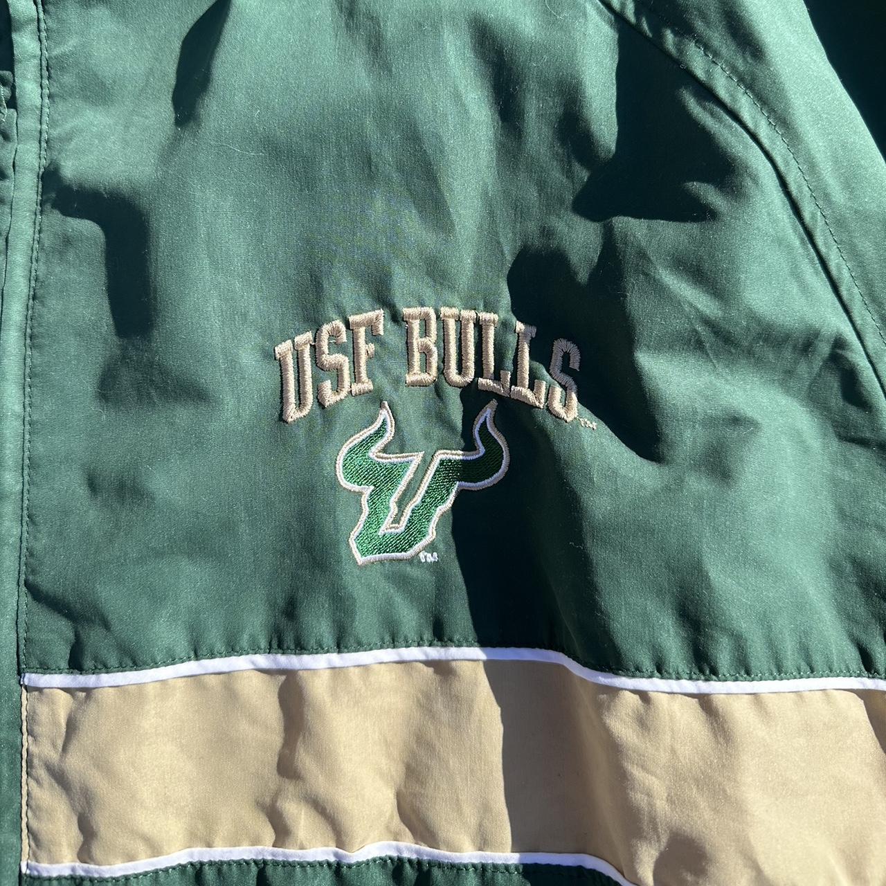 USF Bulls Zip-Up Windbreaker Jacket 🧥 Size Large... - Depop