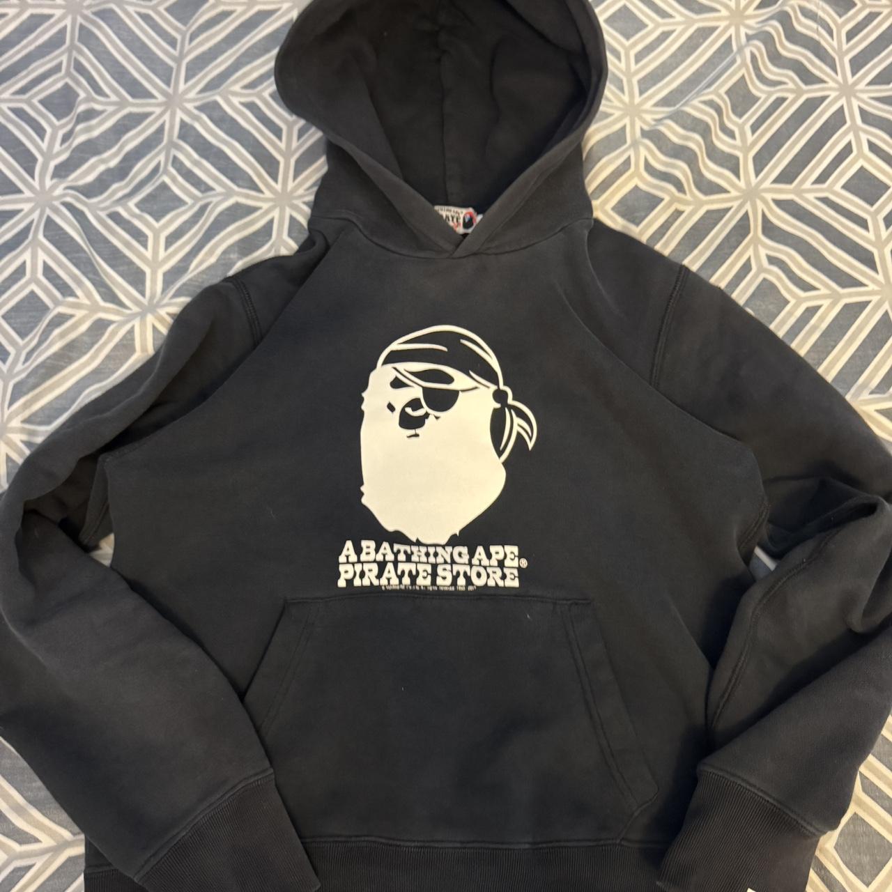 Vintage pirate bape hoodie size S Really small fits... | Depop