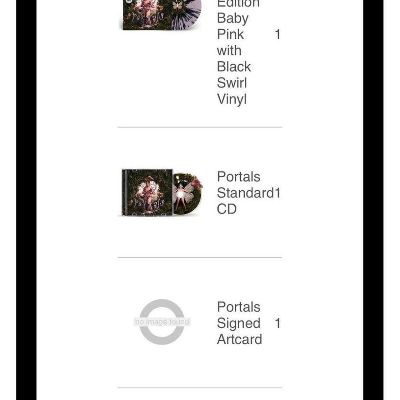 Portals cd and signed artcard 🫶 Signed artcard and... - Depop