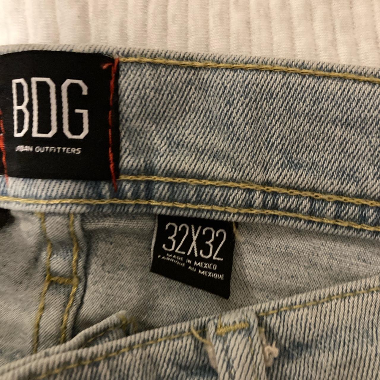 Ripped BDG light wash skinny jeans 32x32 #bdg - Depop