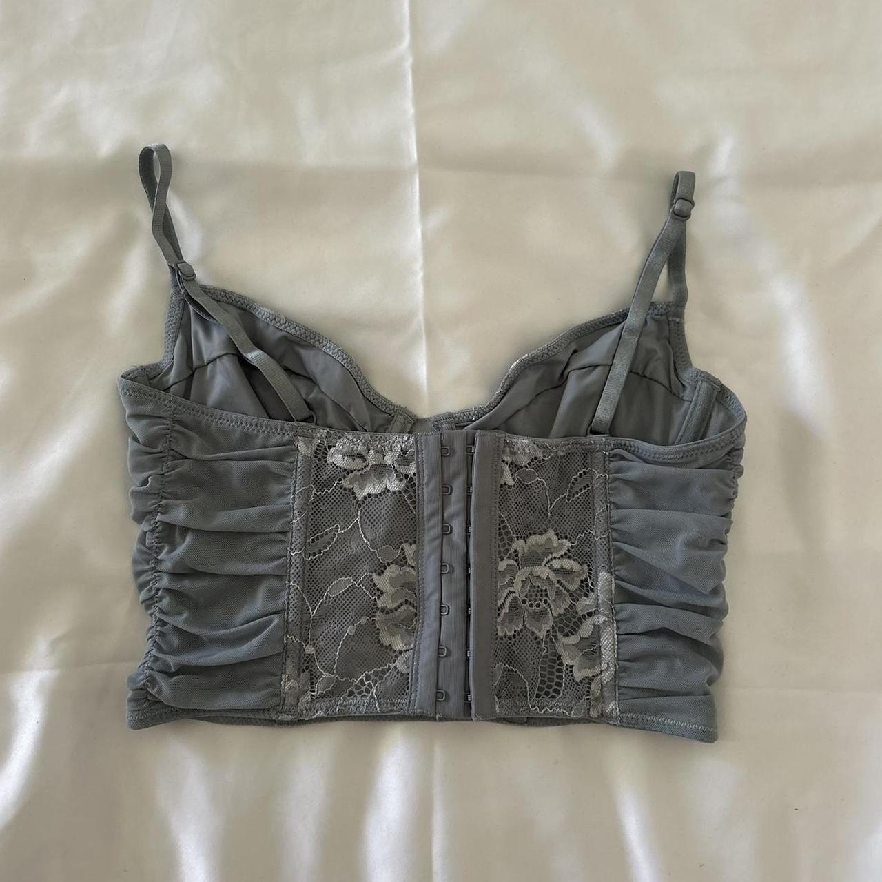Glassons blue lace corset Super pretty lace... - Depop