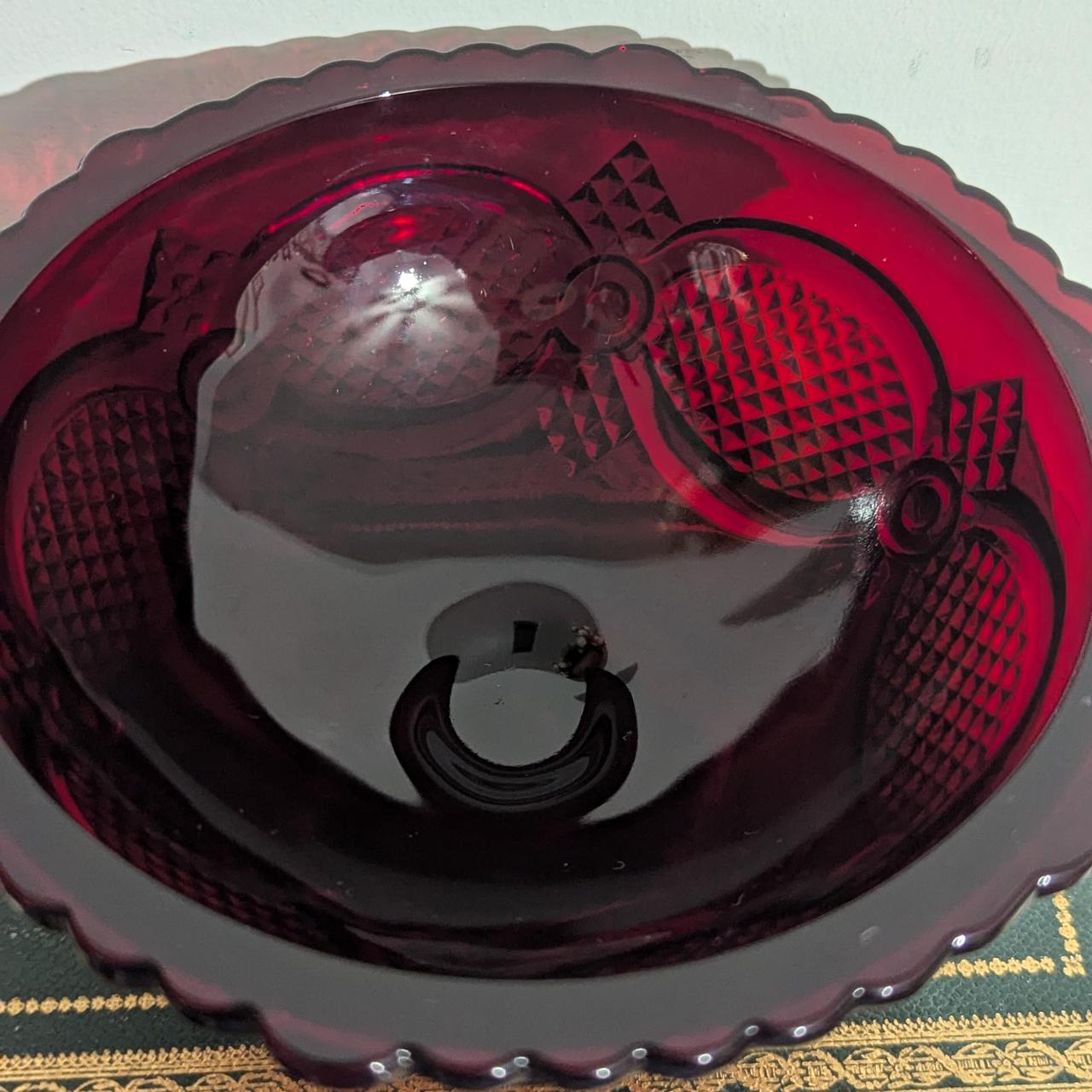 Vintage Avon Cape Cod Candy Dish Vintage Avon Red... - Depop