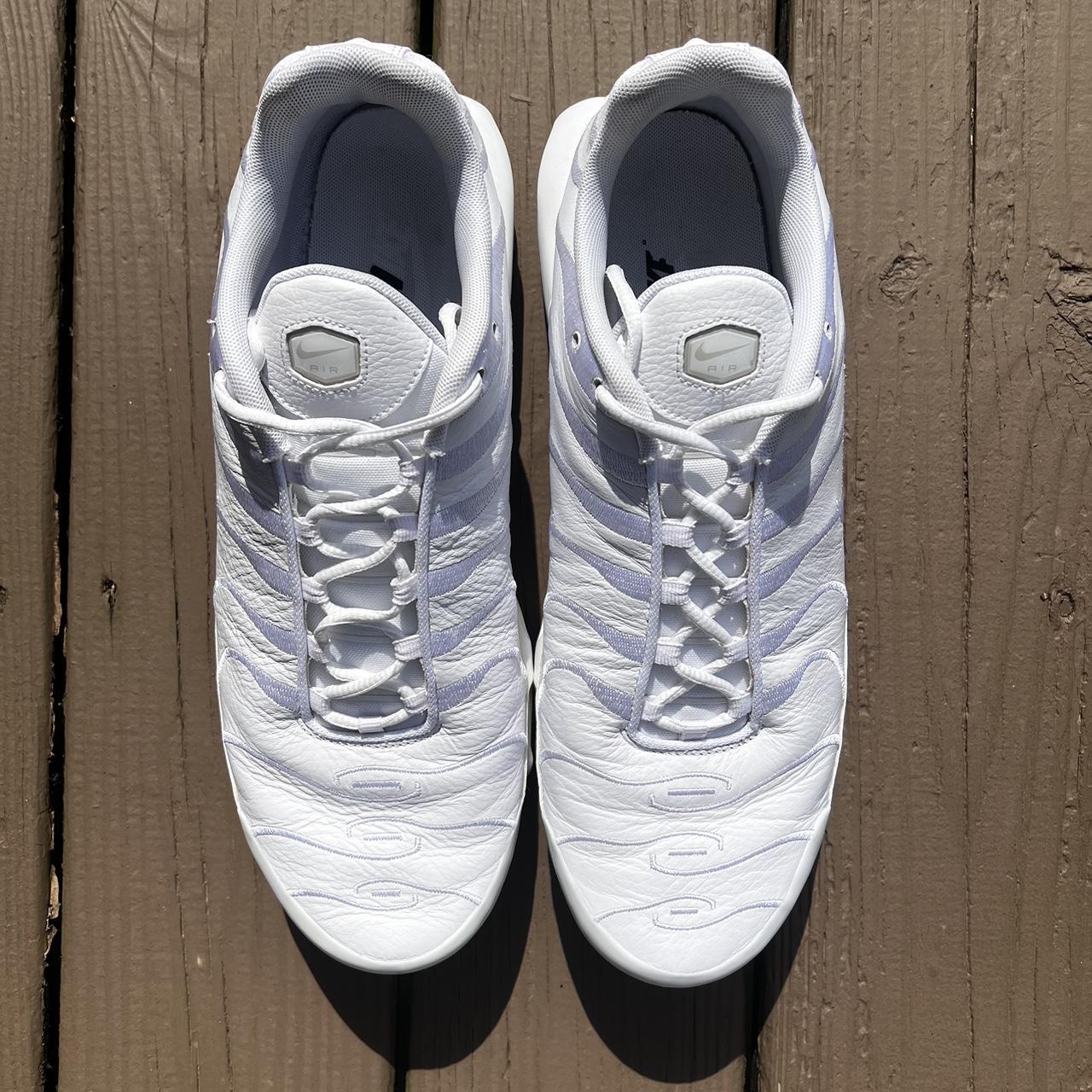 Nike Air Max Plus Tns in Triple White No box Only... - Depop