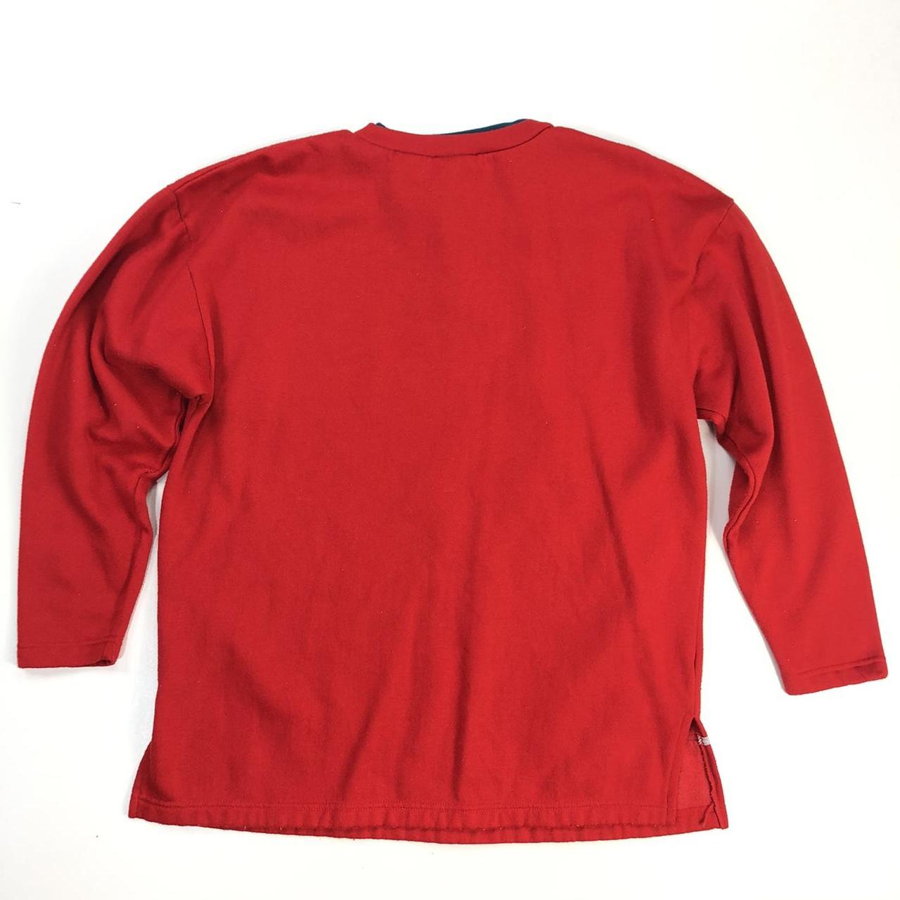 RED LOGO SWEATSHIRT Crewneck Sweater with pattern... - Depop