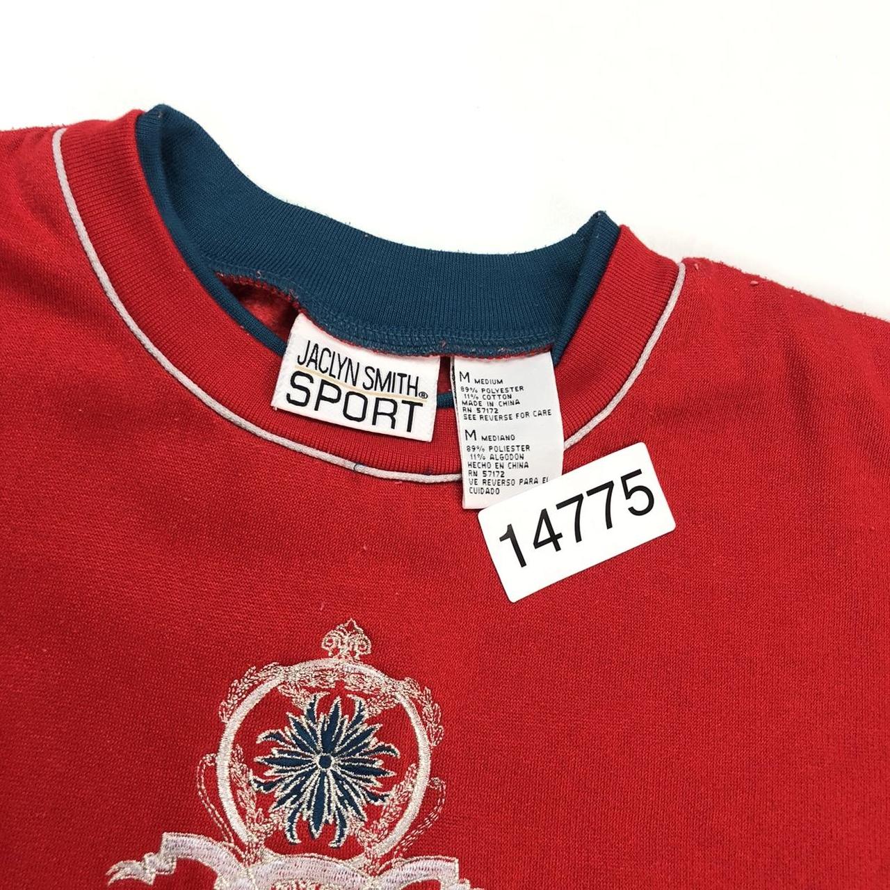 RED LOGO SWEATSHIRT Crewneck Sweater with pattern... - Depop