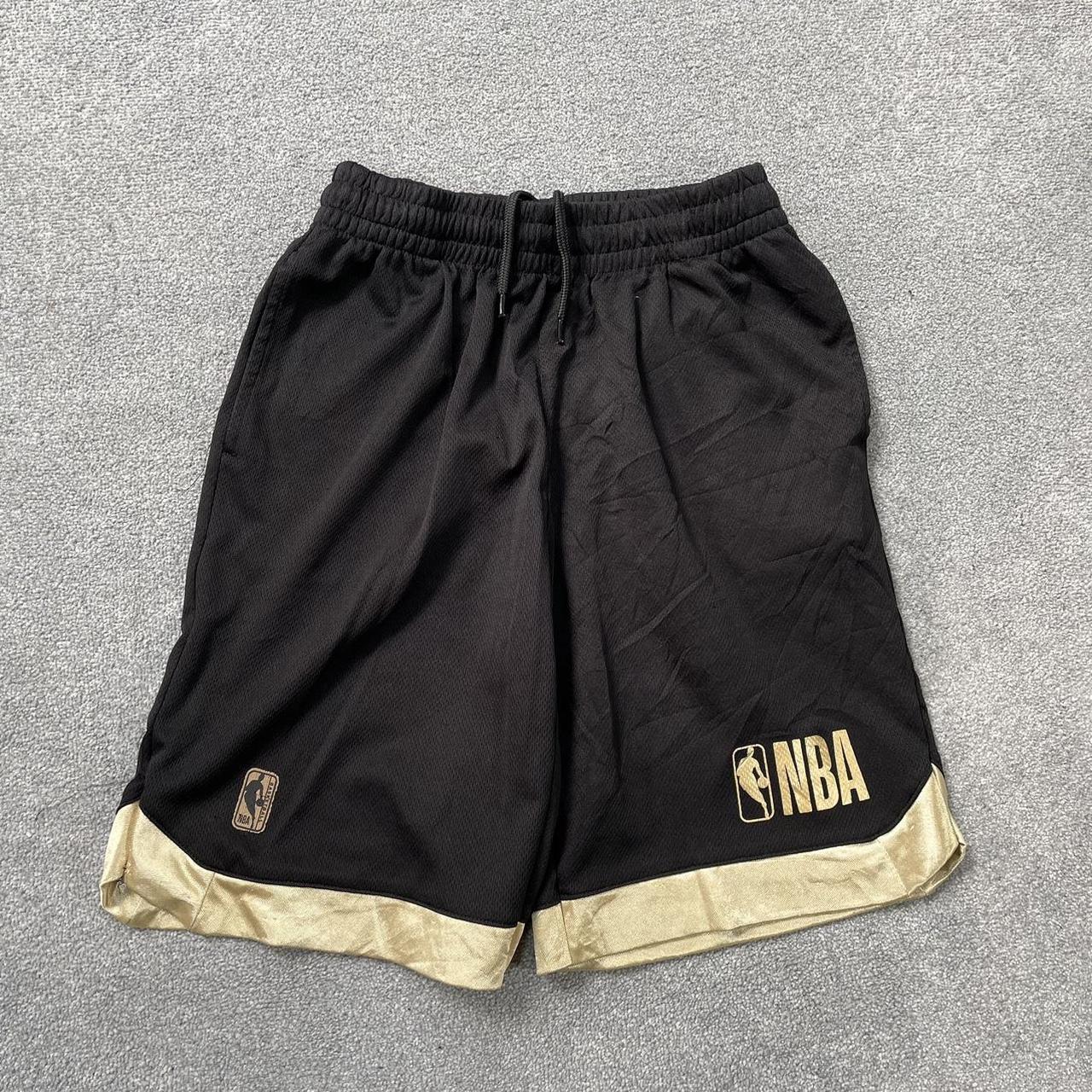 BLACK GOLD NBA SHORTS Sport Shorts with retro logo,... - Depop