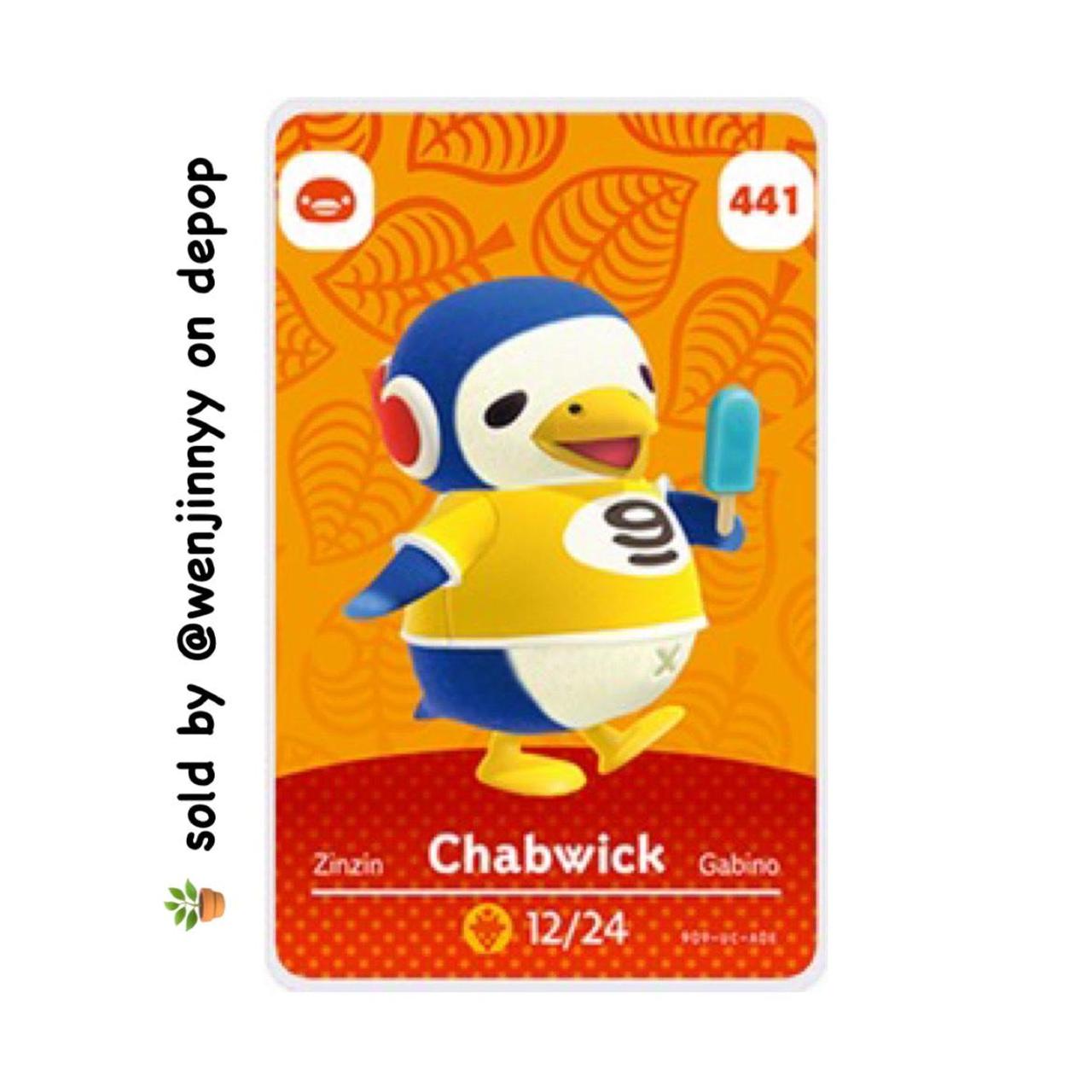 Animal Crossing Amiibo Card: 441 Chabwick Order... - Depop