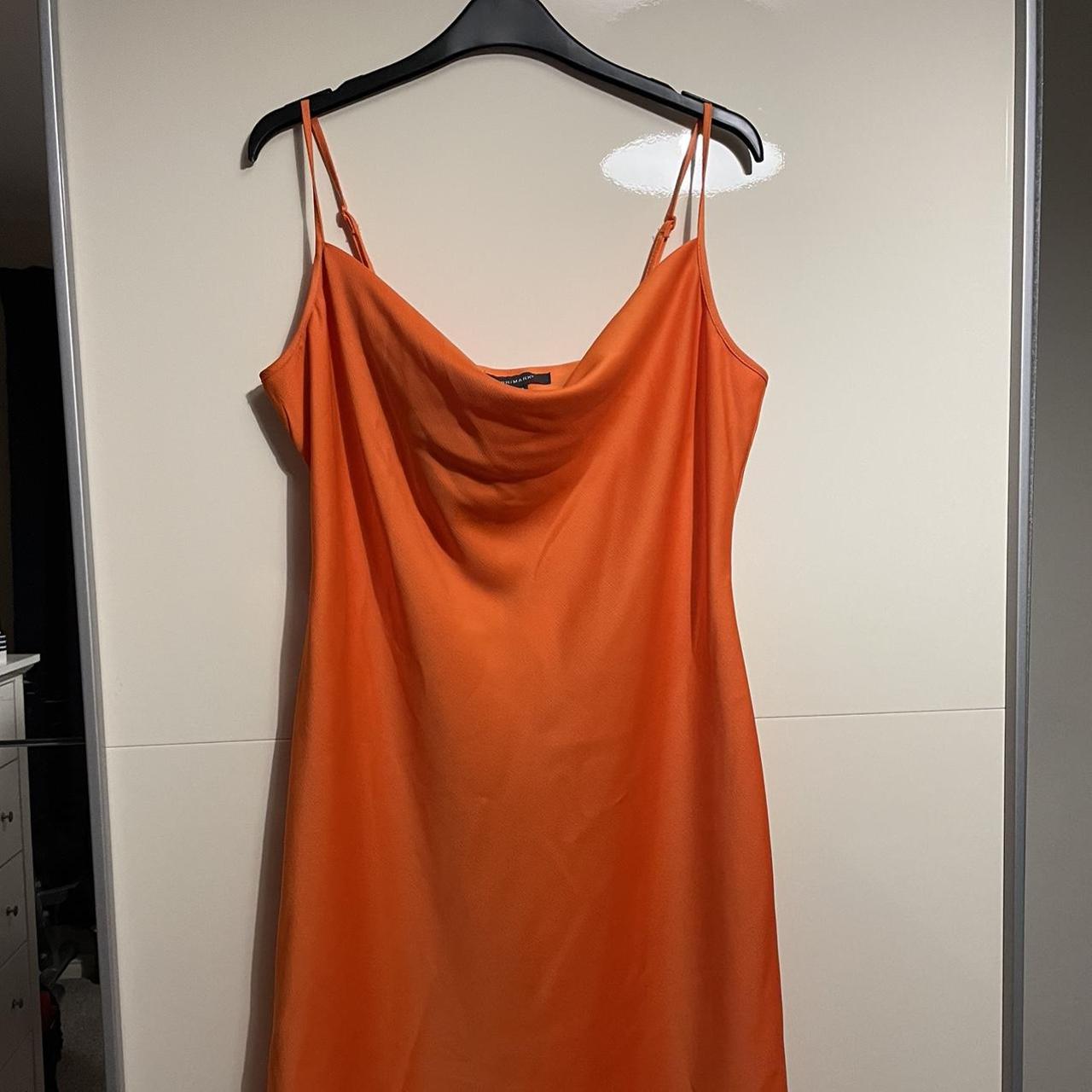 Primark Satin Cowl Neck Mini Dress Size 14 Double... - Depop