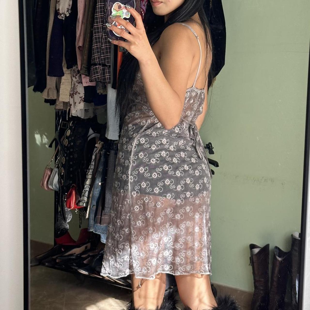 Midi dress transparent - Depop