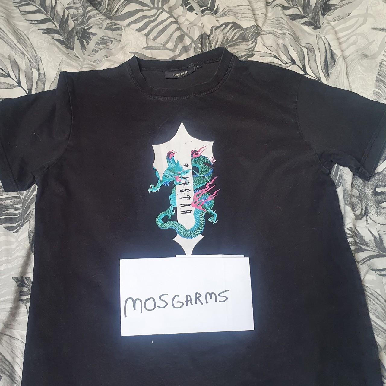 Trapstar black t-shirt rare piece size medium,... - Depop