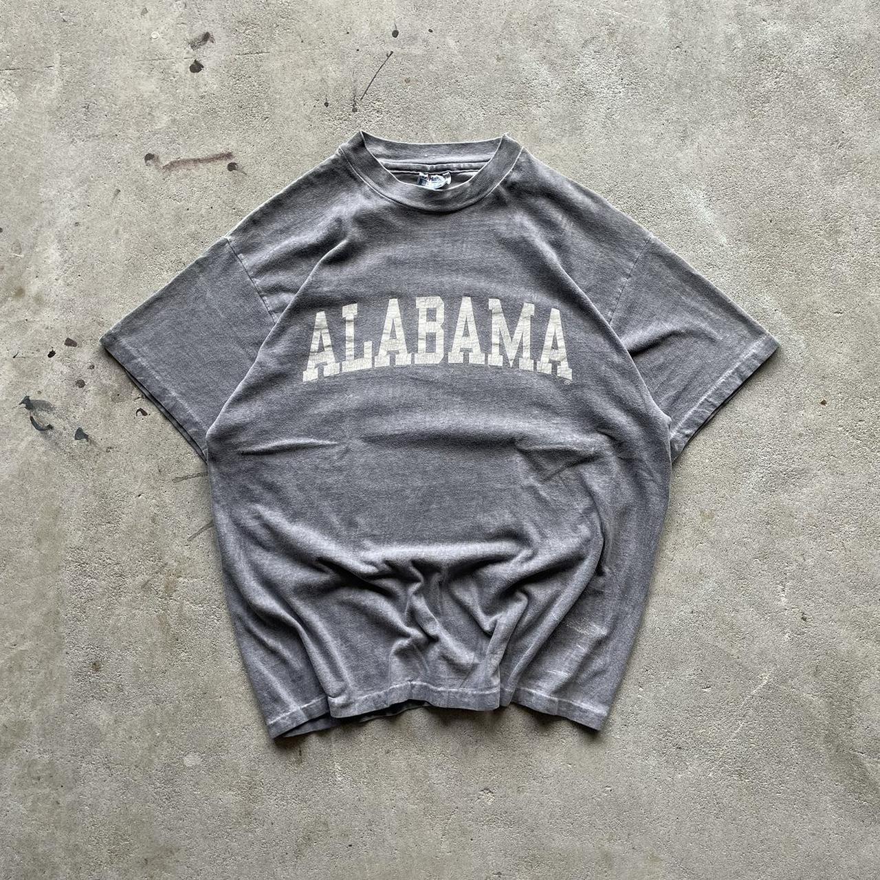 Vintage 90’s Over Dyed Grey Alabama Tee Tagged as a... - Depop