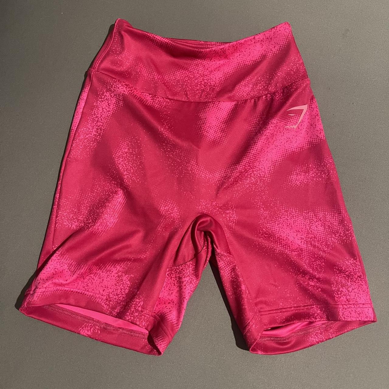 hot pink gymshark athletic shorts extra small new... - Depop